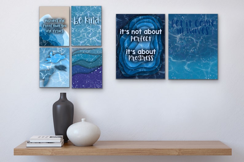 Ocean Mental Health Wall Art: Printable Counseling Posters | Etsy