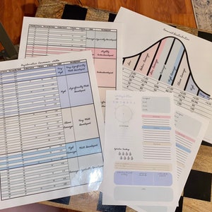 School Psychology Reference Bundle: Normal Curve, Daily Planning ...