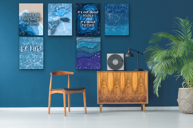 Ocean Mental Health Wall Art: Printable Counseling Posters | Etsy