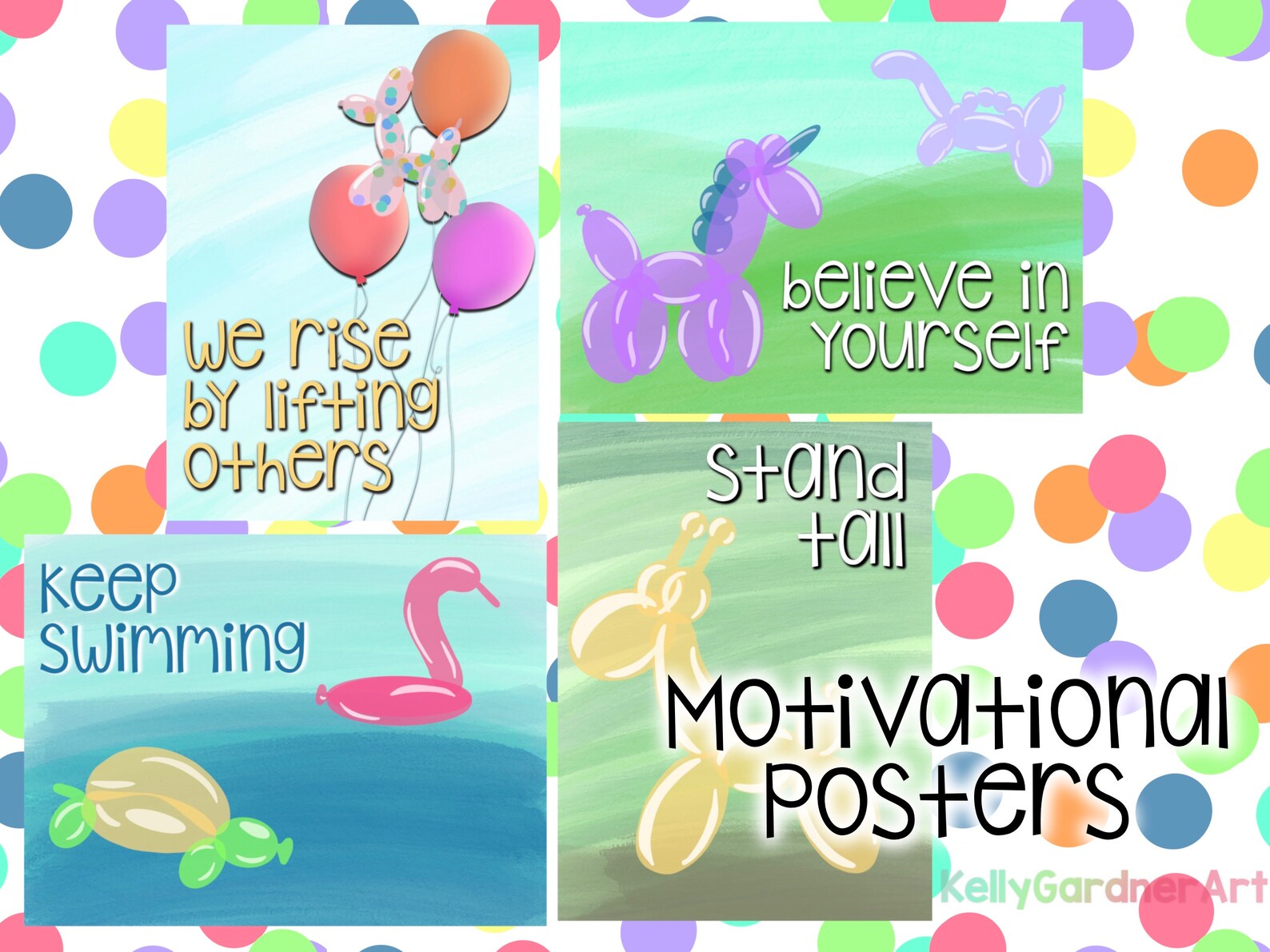 Unique Balloon Animal Classroom Decor Calendar Chart Shape | Etsy