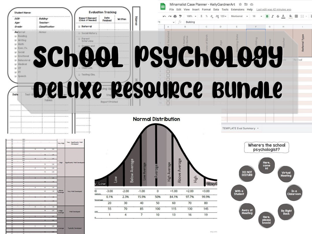 Minimal Deluxe School Psychology Resource Bundle: Printables and ...