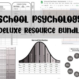 Minimal Deluxe School Psychology Resource Bundle: Printables and ...