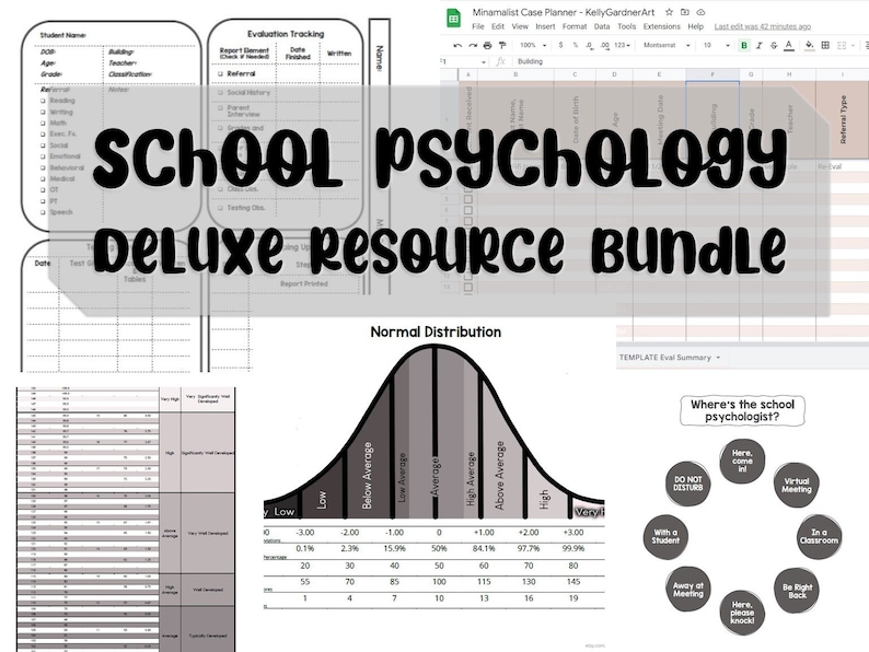 Minimal Deluxe School Psychology Resource Bundle: Printables - Etsy