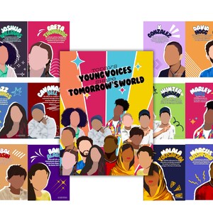 Inspirational Young Leaders Printable Poster Set, Digital Download ...
