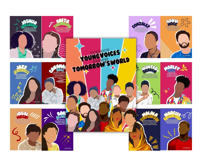 Inspirational Young Leaders Printable Poster Set, Digital Download ...