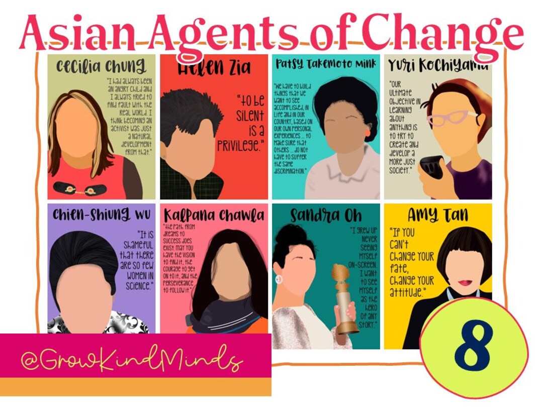 Asian Agents of Change Changemaker Posters: Downloads for Classroom ...