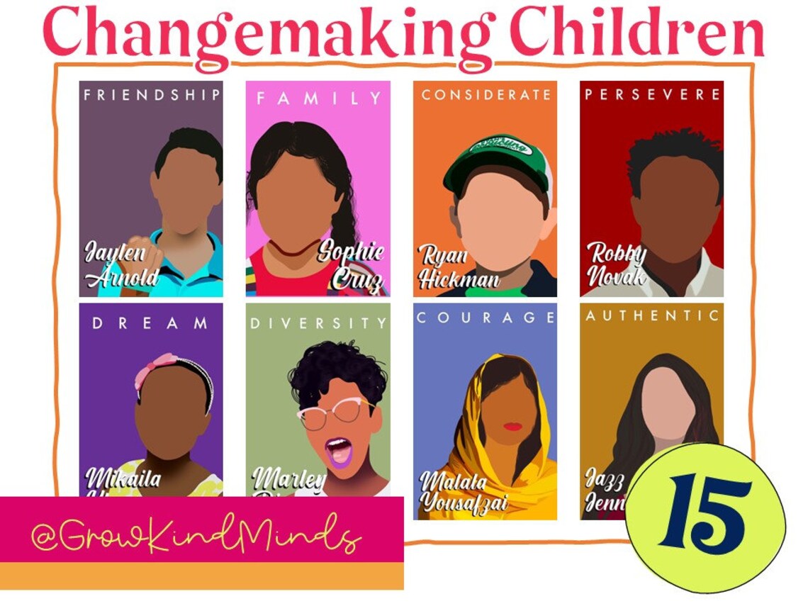 Children Changemaker Posters: Downloads for Classroom Office - Etsy
