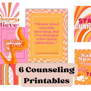 Counseling Mental Health Wall Art, Printable PDF, School Psych, Social ...