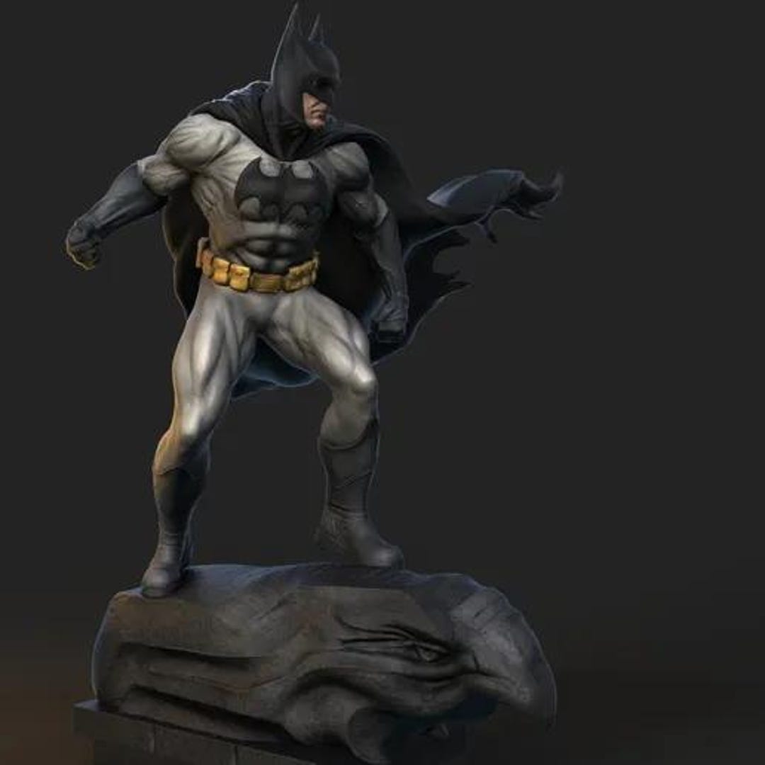 Batman STL File 3D Figure, Batman 3D STL Park 3D Statue Figure Files ...