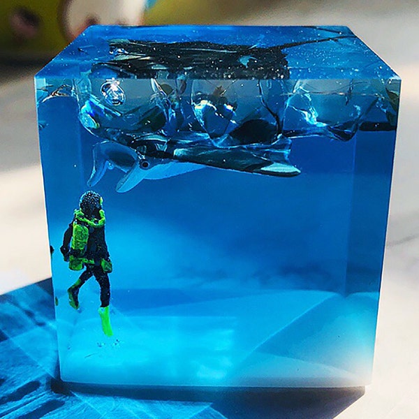 Resin Cube - Etsy