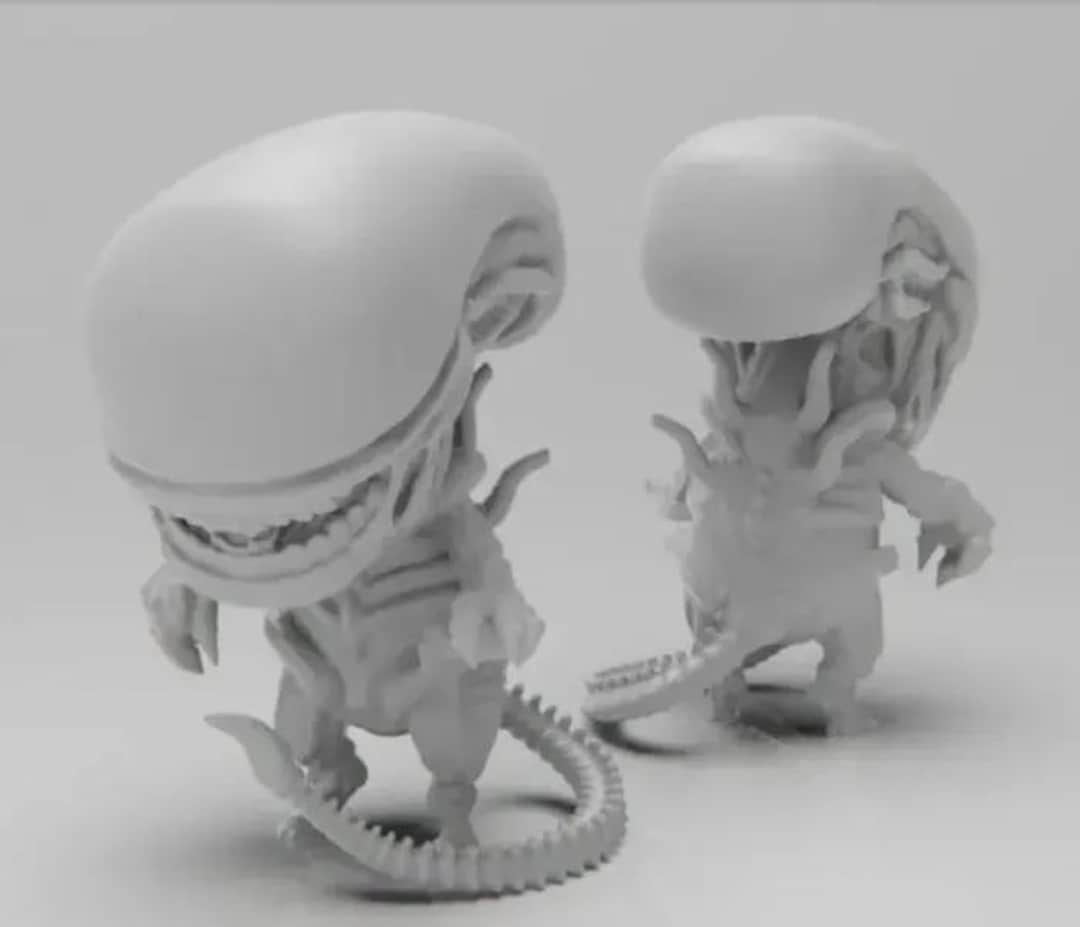 Alien Warrior STL File 3D Figure, 3D STL Park 3D Printing Statue Figure ...