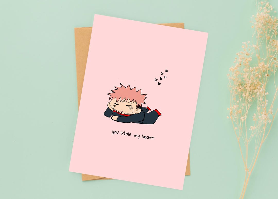 Sukuna Greeting Card JJK Yuji Itadori Anime Card - Etsy