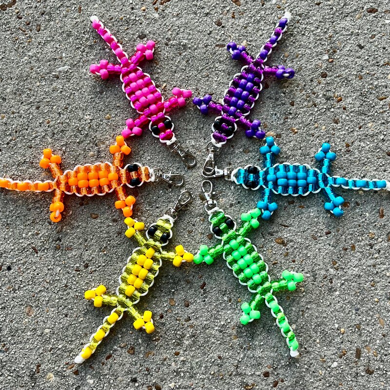 Pony Bead Keychain - Etsy