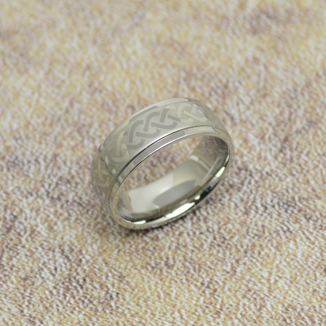 Ring Infinite Knot Stainless Steel Tribal Celtic Women Men - Etsy