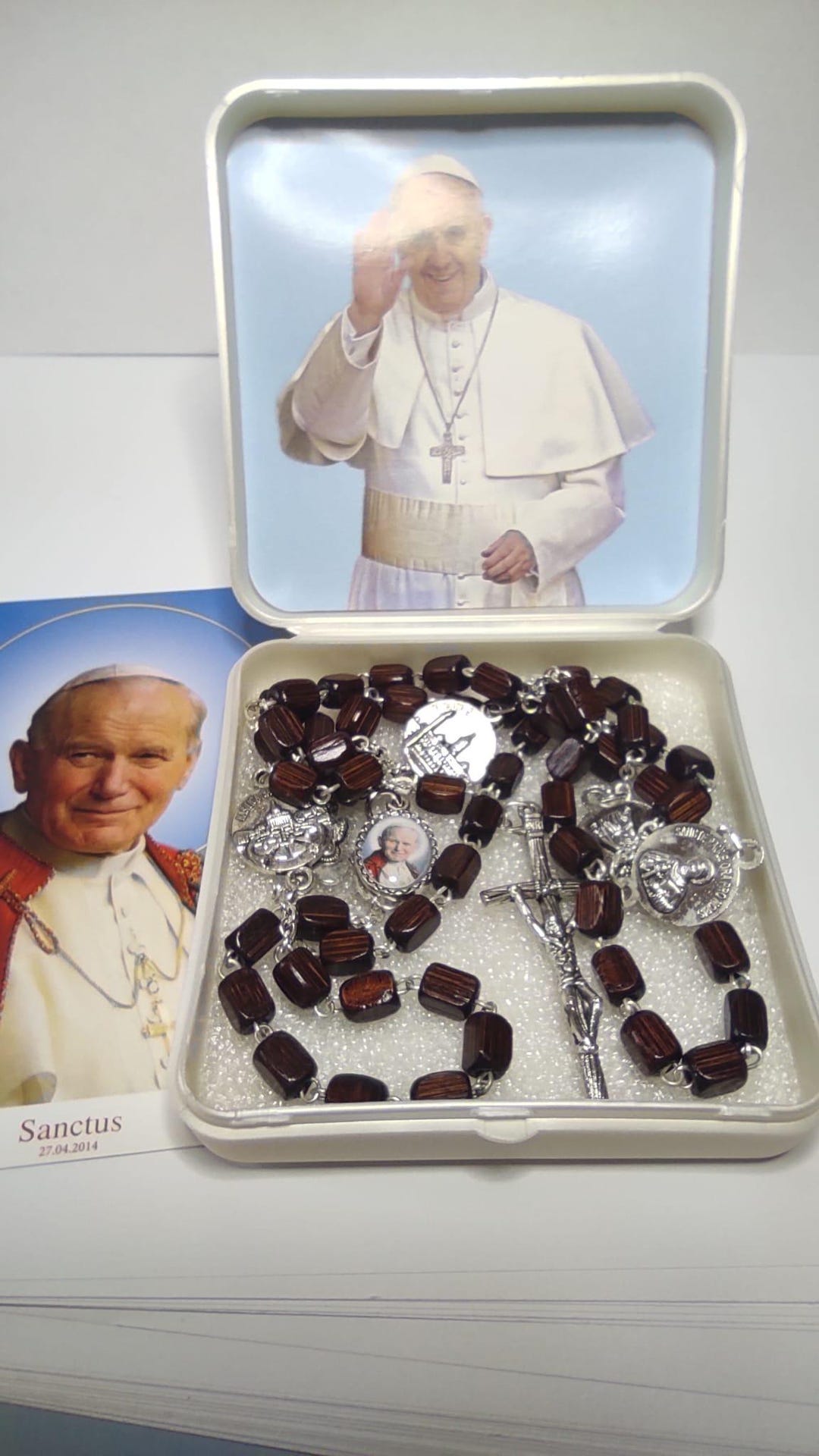 Rosary With Relic of John Paul II, Ex-indumentis, Medals Four Basilicas ...