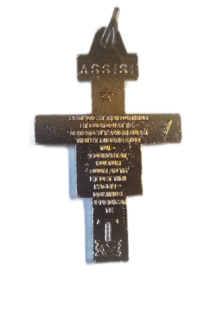 Leaning Cross of San Damiano: Christ in Golden Relief and Red Enamelled ...