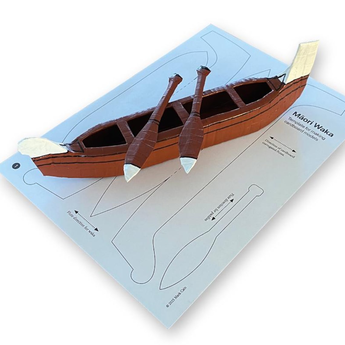 Māori Waka Template for Cardboard Models. Ideal for Schools and ...