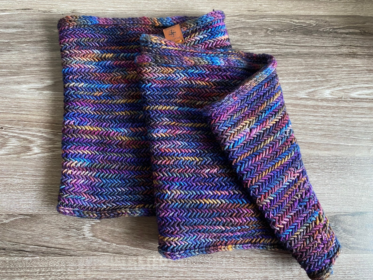 Multicolor Herringbone Infinity Scarf - Etsy