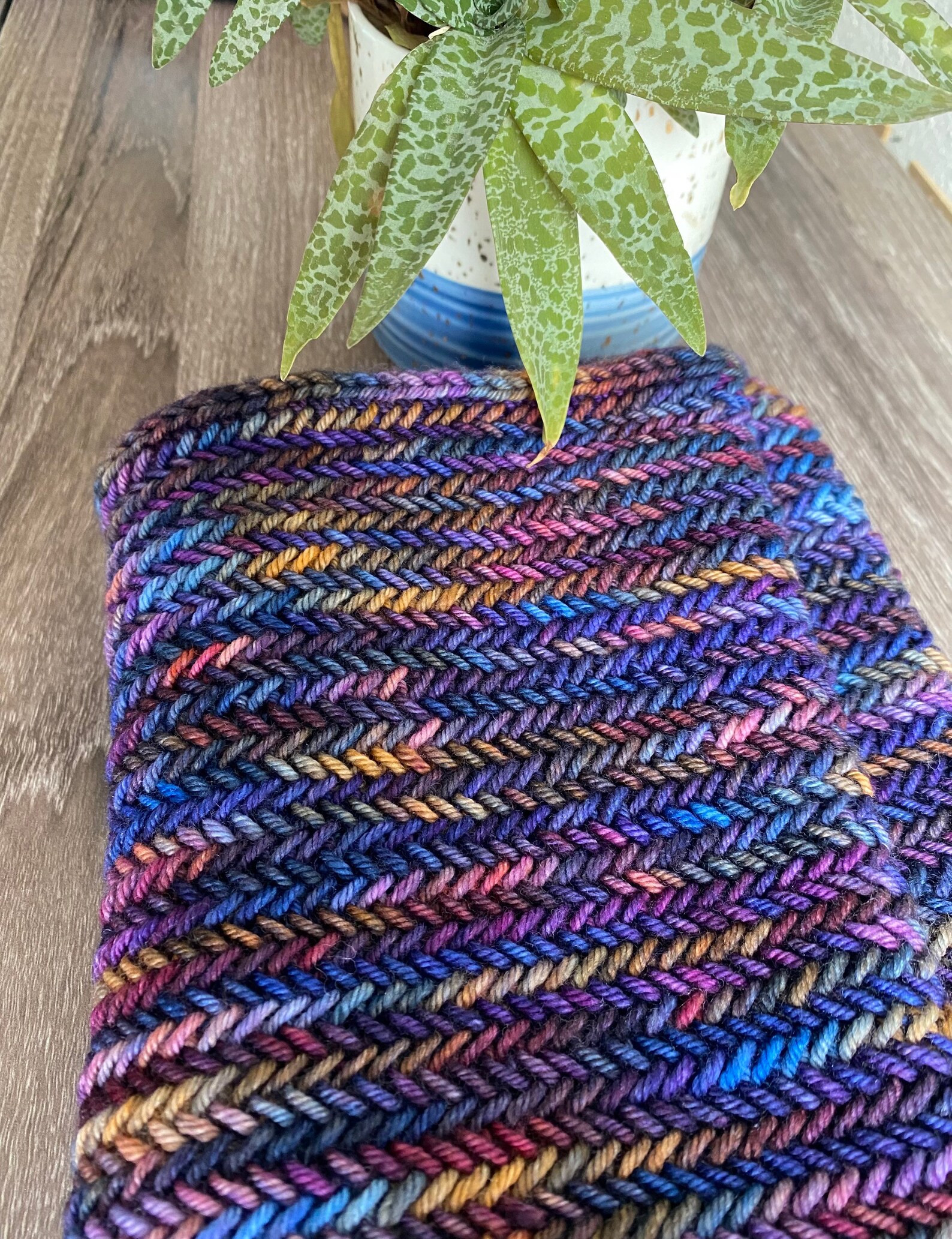 Multicolor Herringbone Infinity Scarf - Etsy