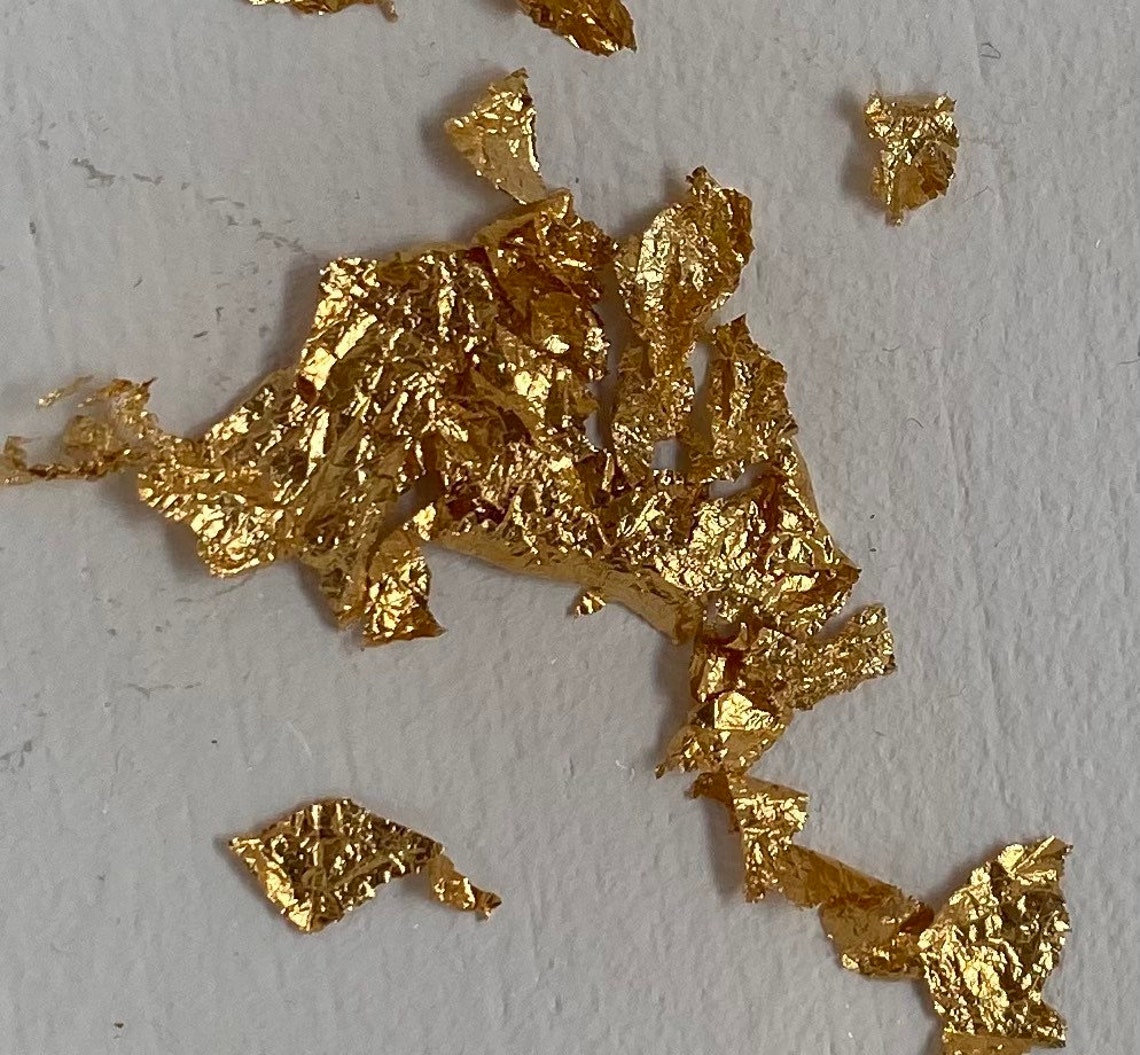 24K Golden Flakes Epoxy Resin Table | Etsy