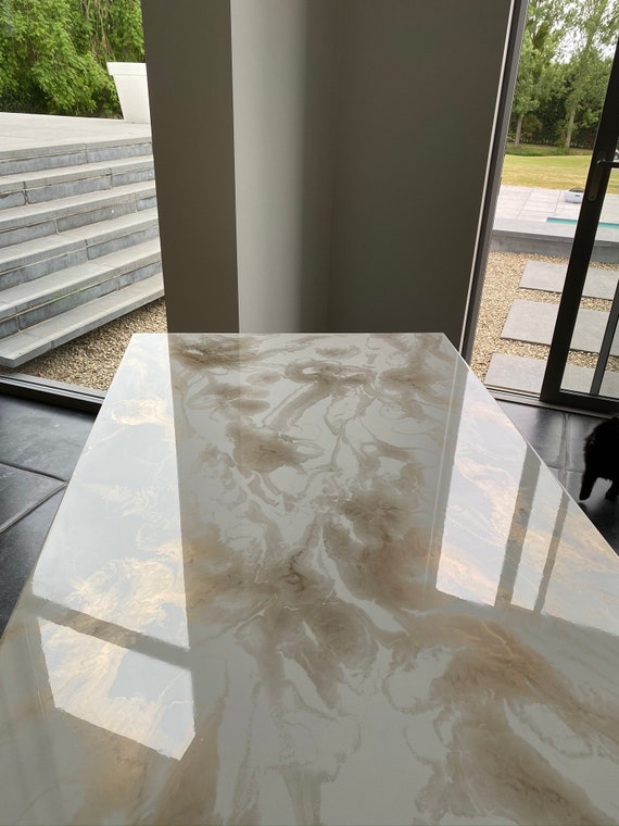 Custom Made Gold Unique Dining Table - Etsy