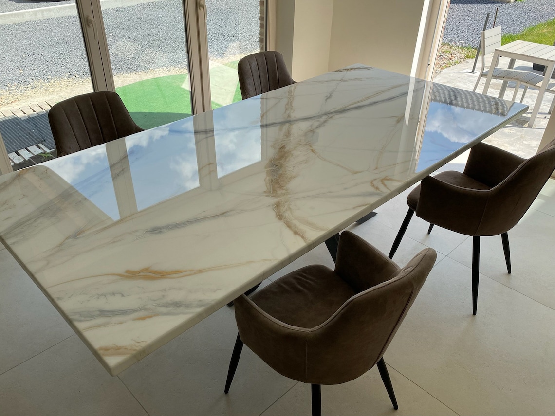 Silver and Gold Marble Design | Etsy