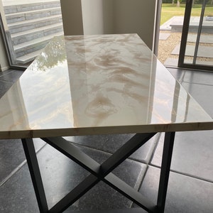 Custom Made Gold Unique Dining Table - Etsy