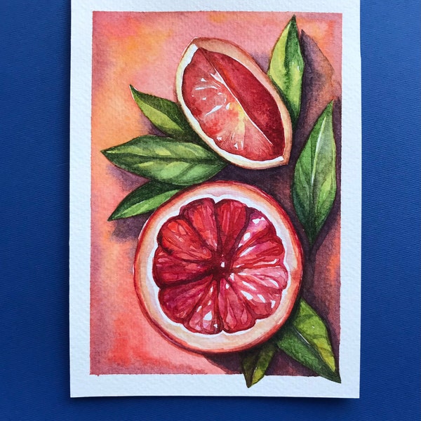 Grapefruit Painting - Etsy