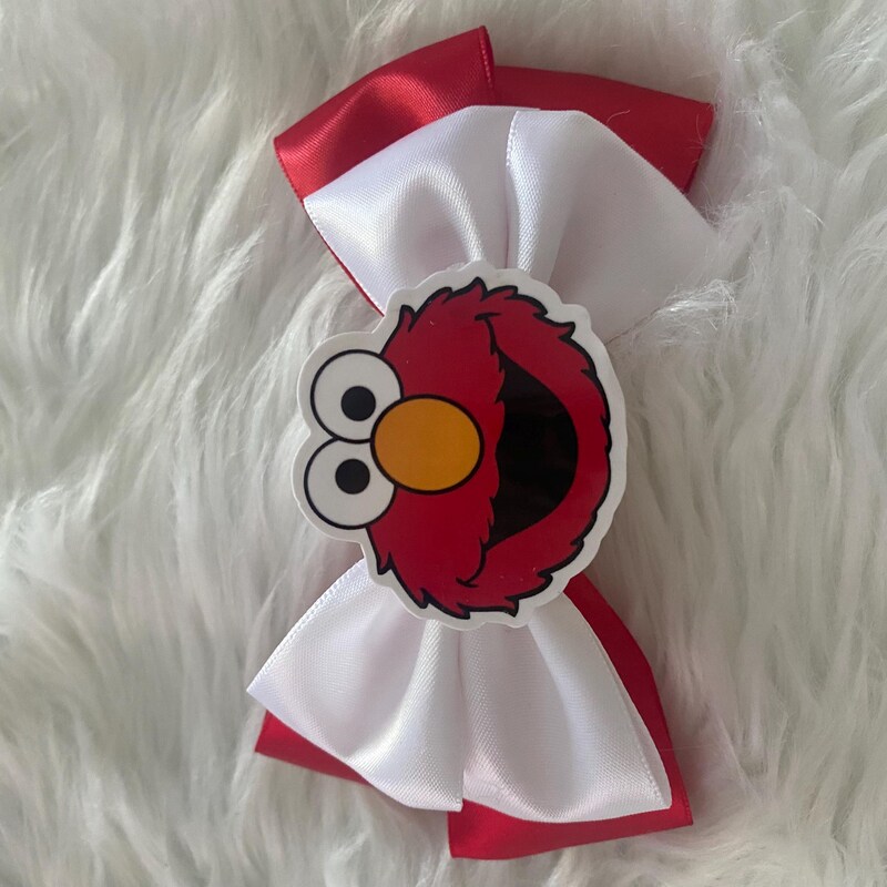 Elmo Hair Bow - Etsy