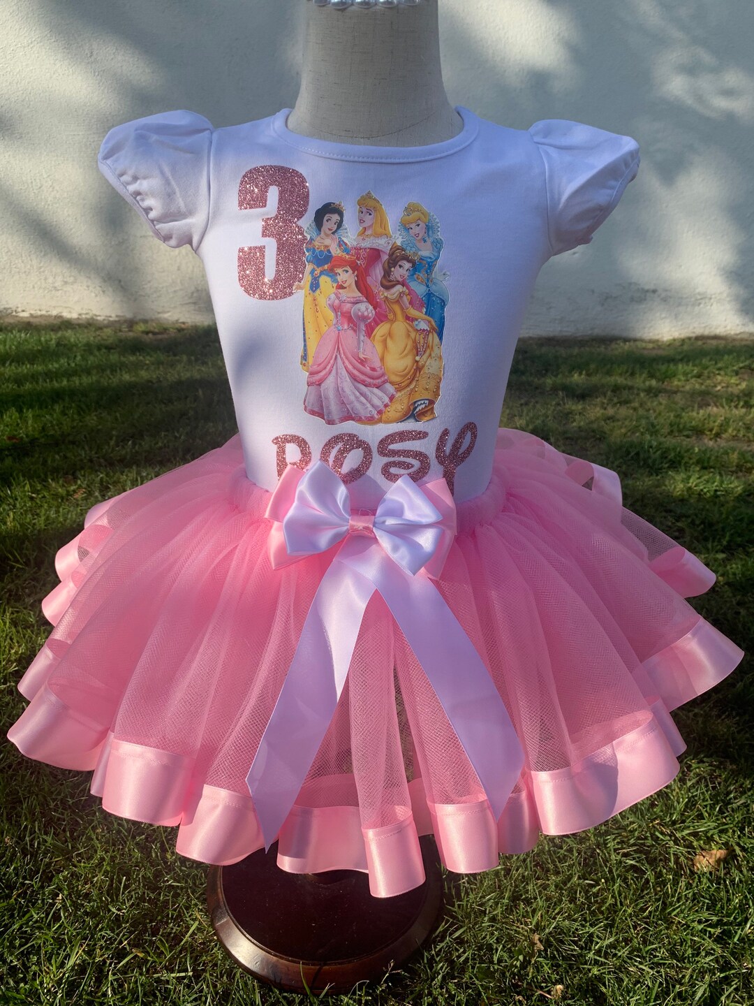 Pink Princess Birthday Outfit - Etsy