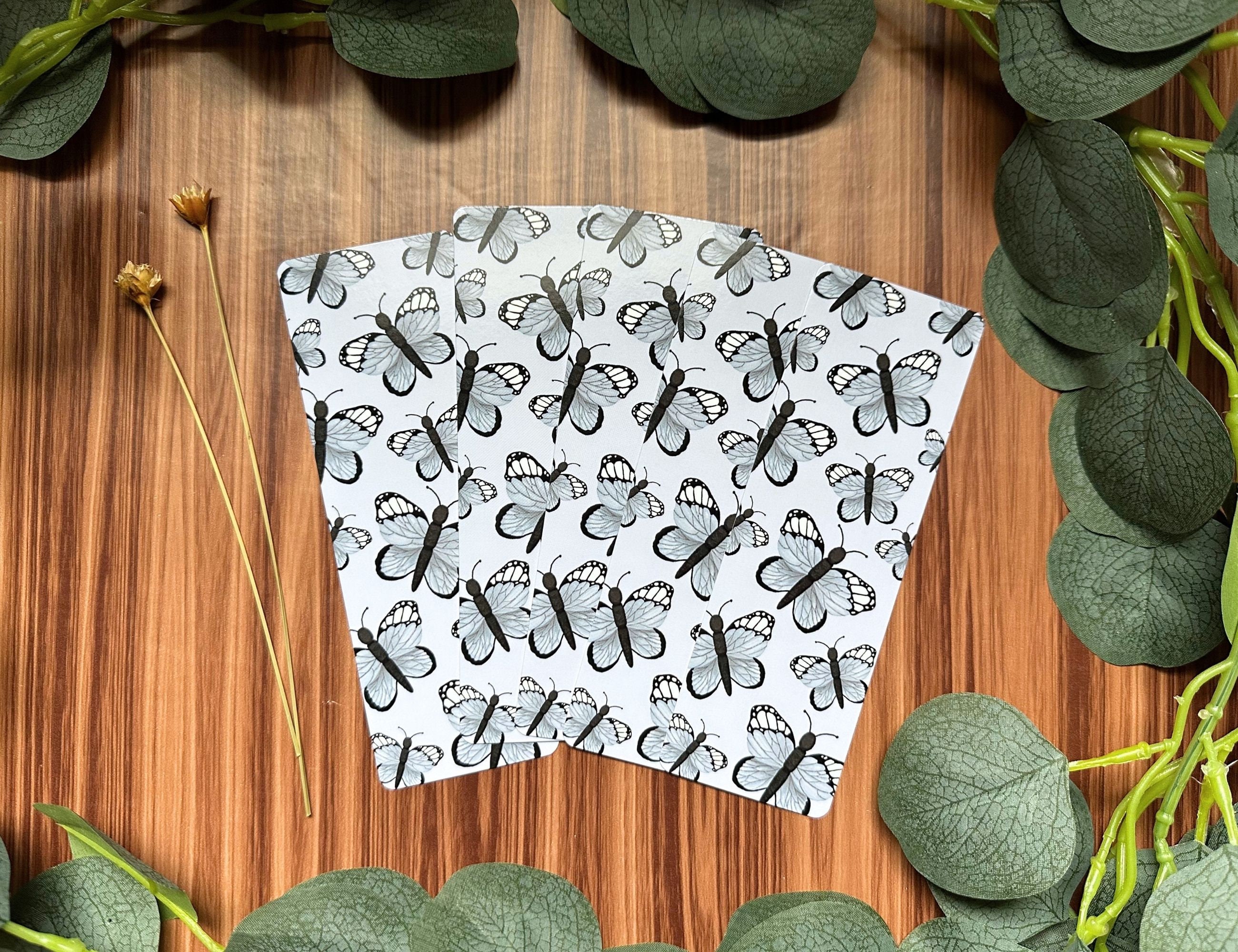 Blue Butterfly Bookmark Cute Aesthetic Bookmark Double - Etsy