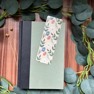 Wildflower Bookmark Cute Aesthetic Bookmark, Double Sided Bookmark With ...