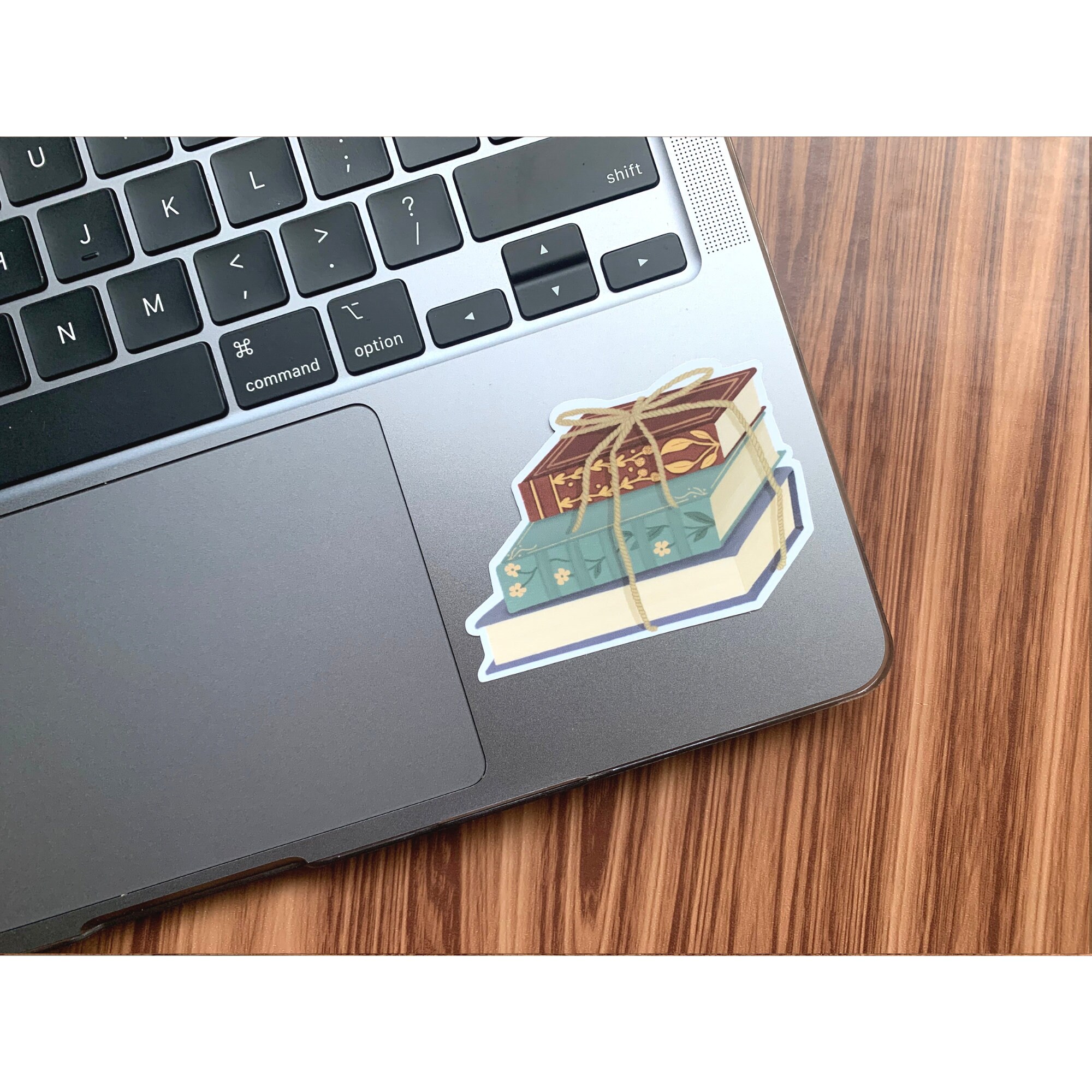 Glossy Vintage Stacked Books Vinyl Sticker Die Cut Sticker - Etsy