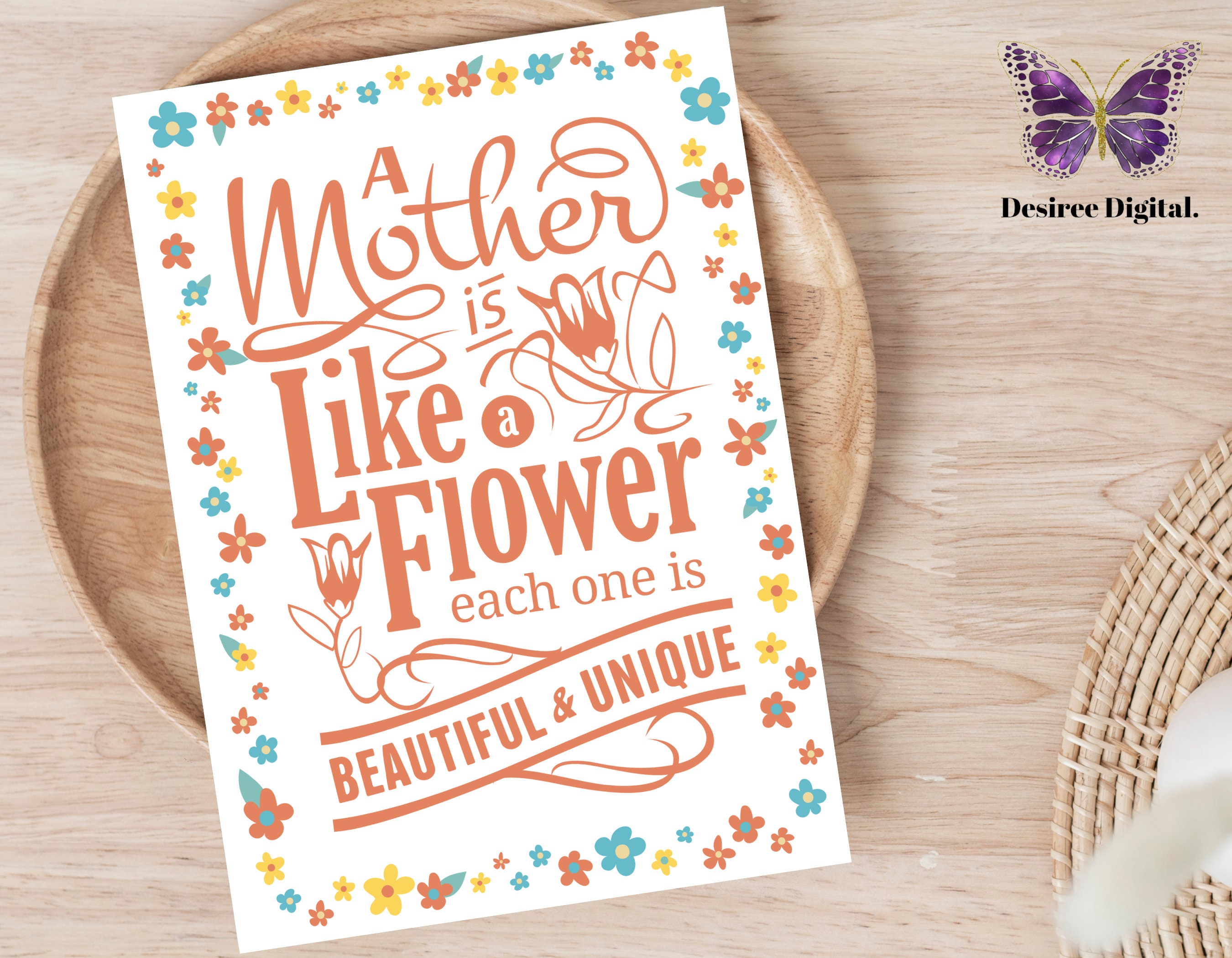 Mothers Day Card, Printable, Digital Download, Instant Last Minute ...