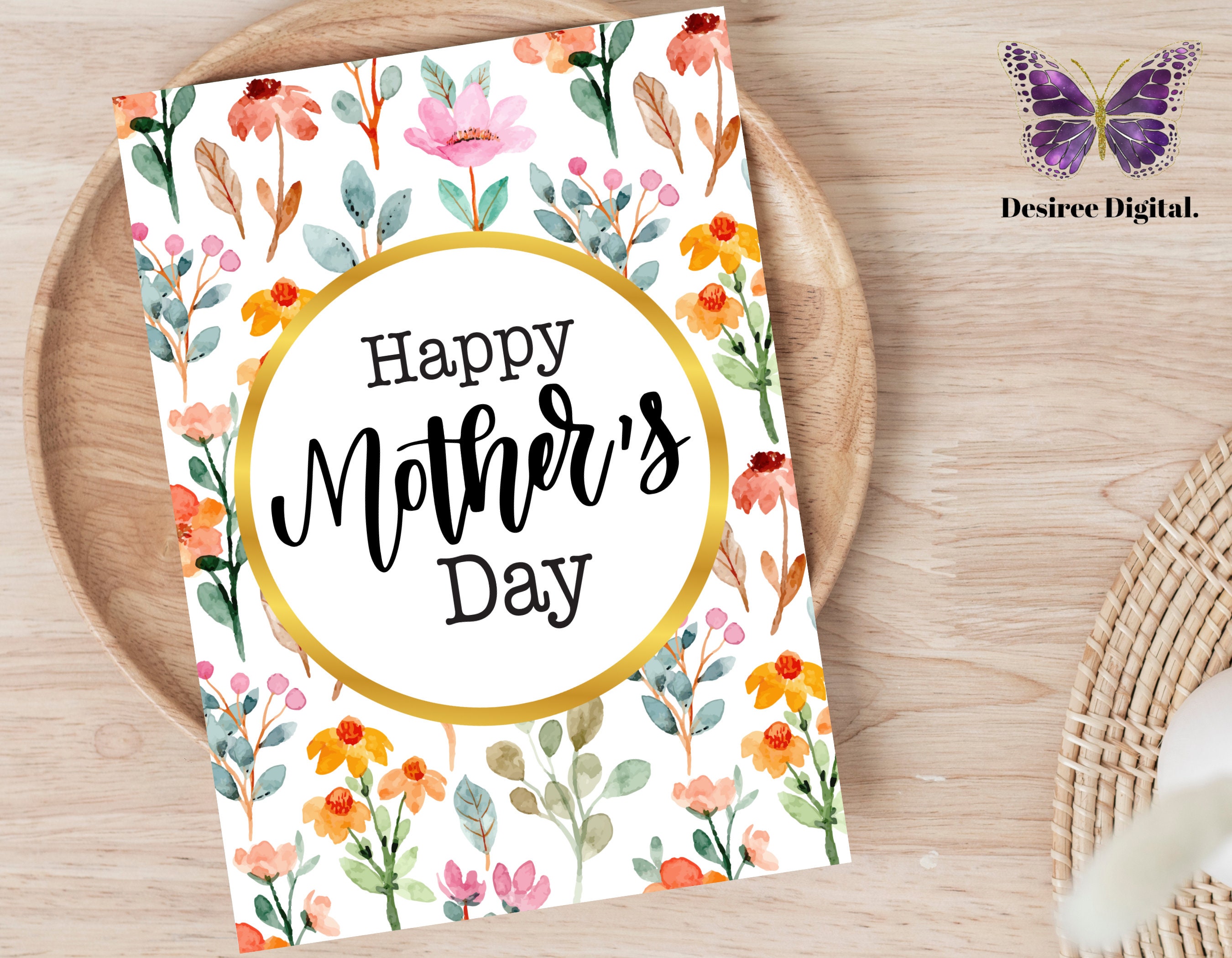 Mothers Day Card, Printable, Digital Download, Instant Last Minute ...