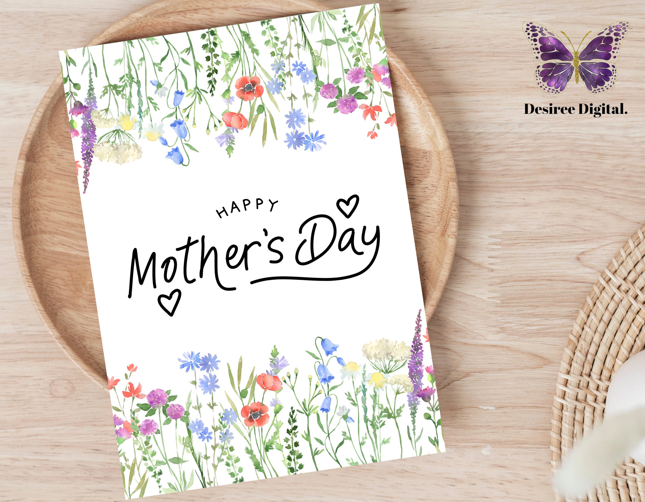 Mothers Day Card, Printable, Digital Download, Instant Last Minute ...