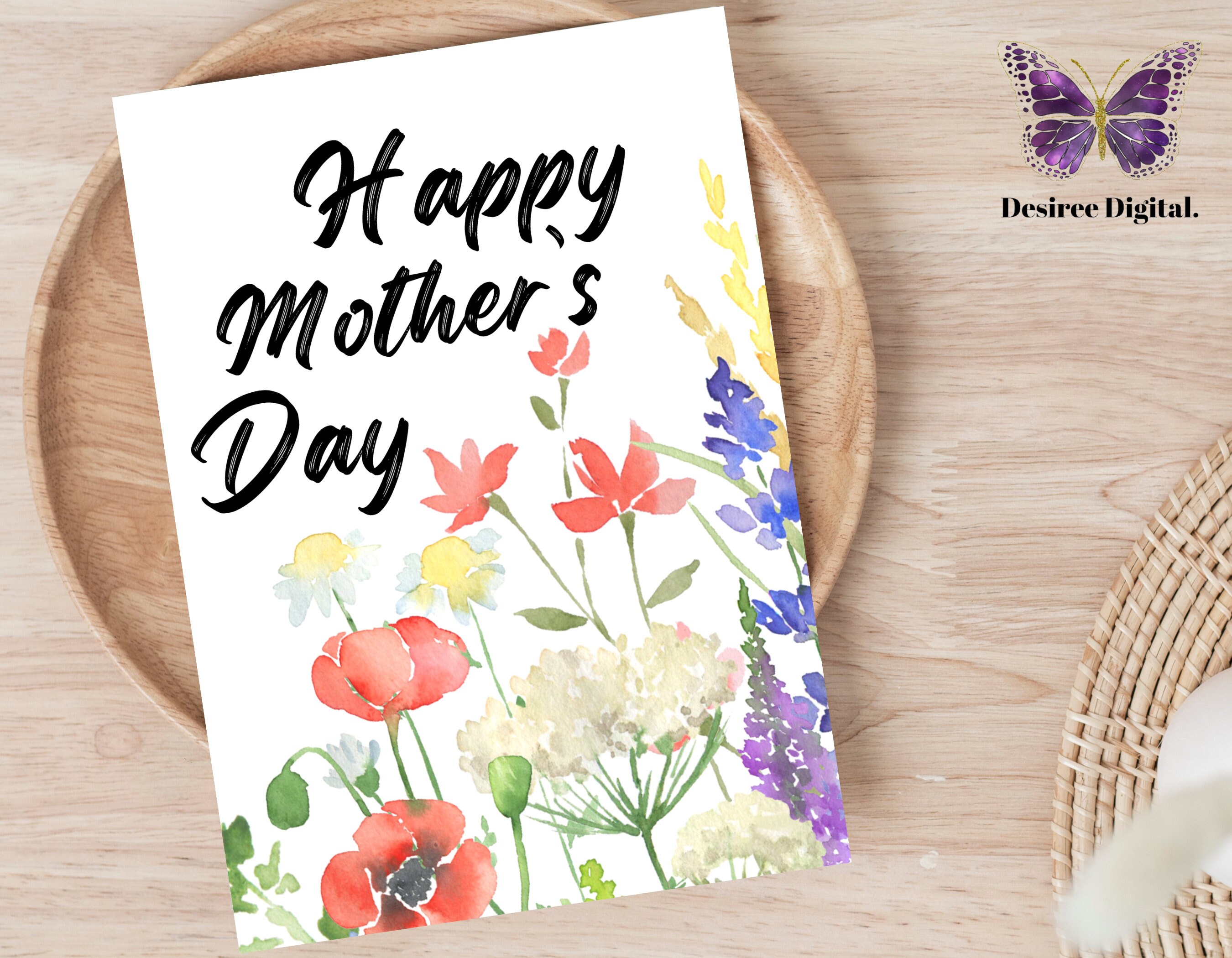 Mothers Day Card, Printable, Digital Download, Instant Last Minute ...