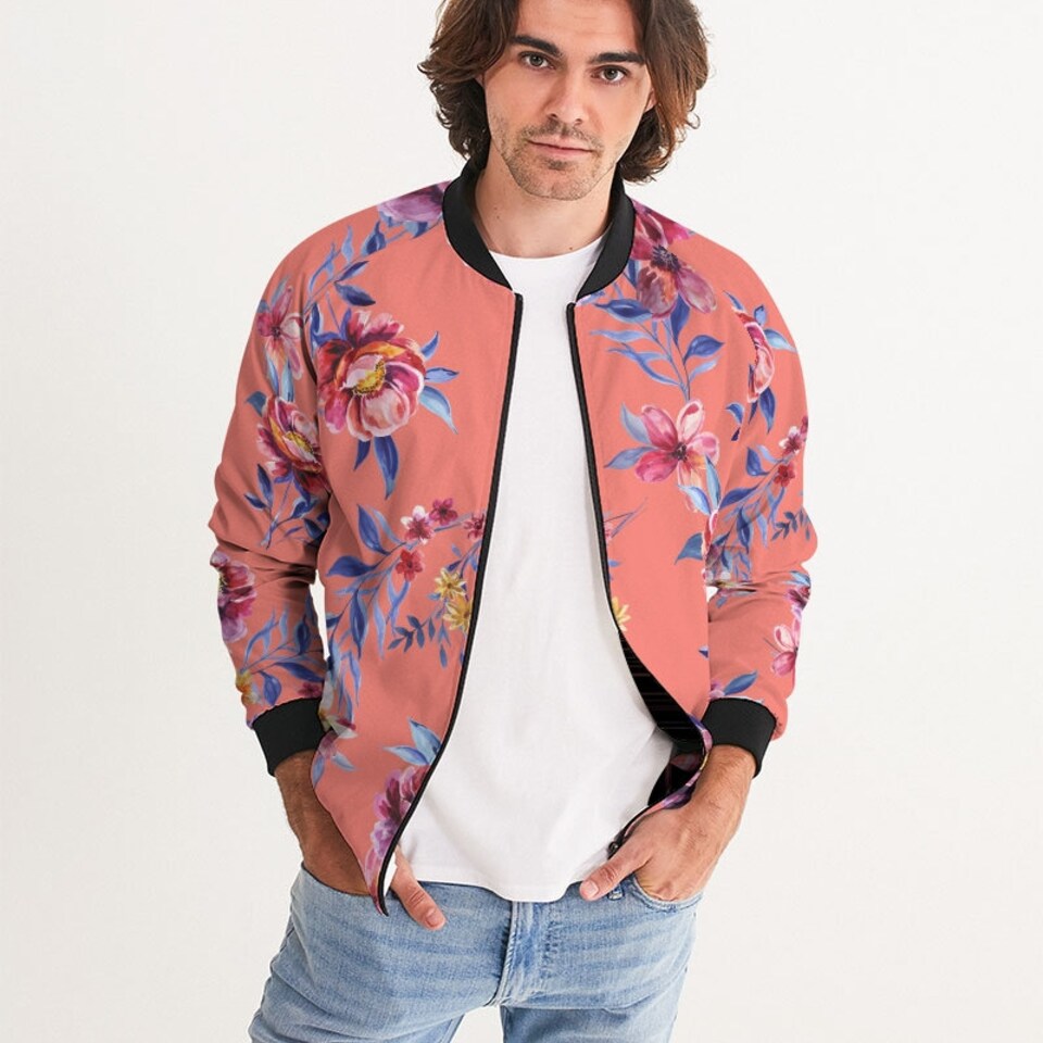 Men's Bomber Jacket Flowers sold by Craig Parker | SKU 12488238 ...