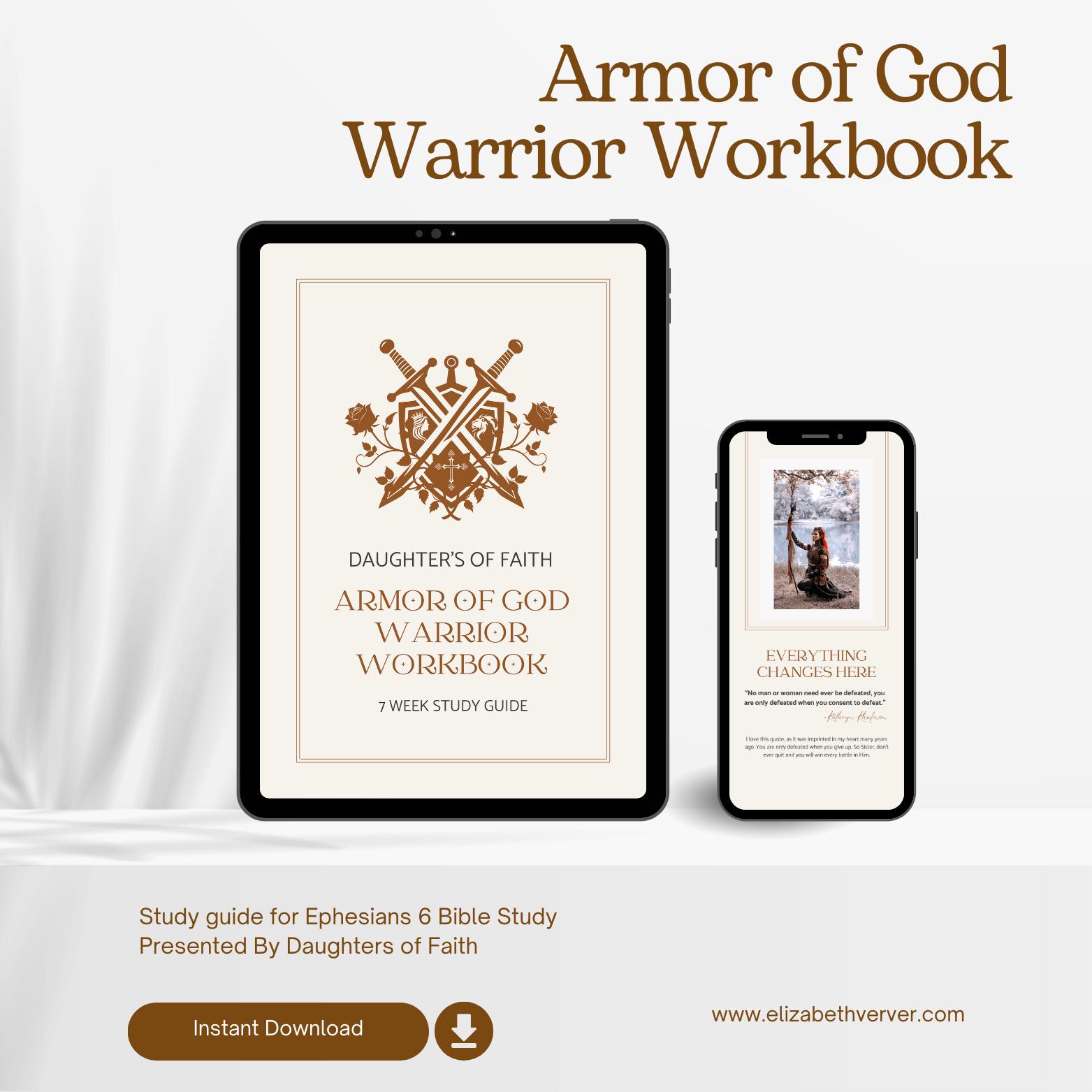 Armor of God Bible Study Workbook | Christian Women’s Bible Study | 7 ...
