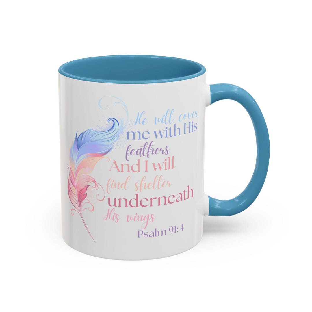 Psalm 91 Mug, Faith Filled Coffee Cup, Inspirational Mug, Christian ...