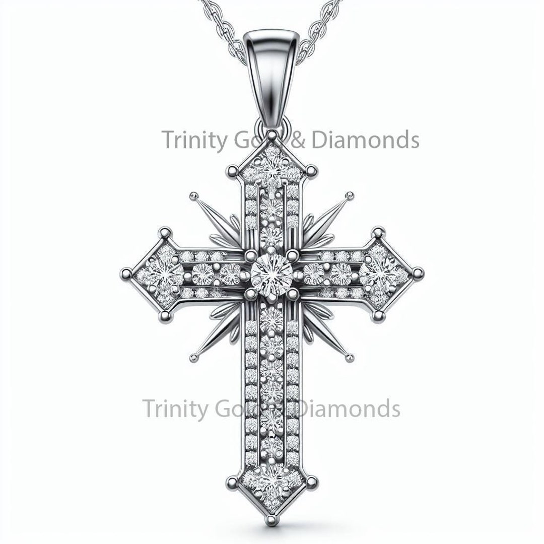 50mm Big Cross Pendant for Men • Cross Pendant-necklace for Men's • Hip ...