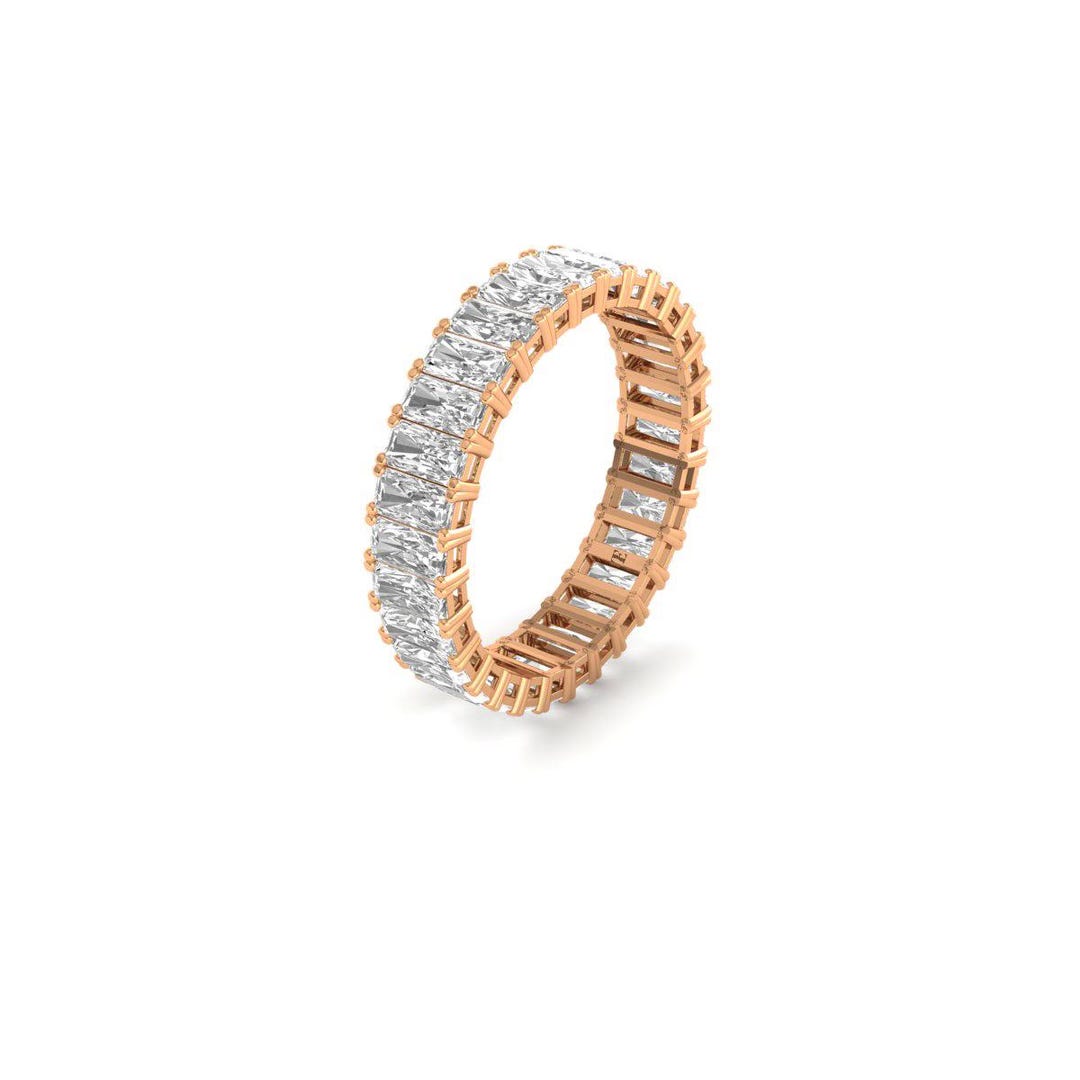 Radiant Cut Matching Wedding Band, Radiant Eternity Band, Eternity Pave ...