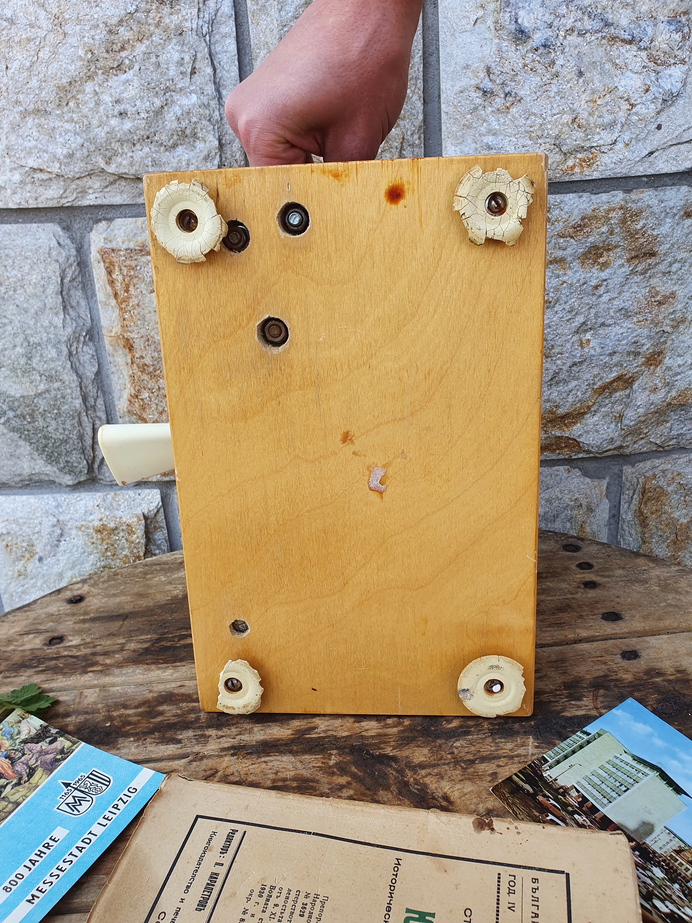 Antique Rare Bread Cutting Machine, 50s Bread Collapsible Slicer ...