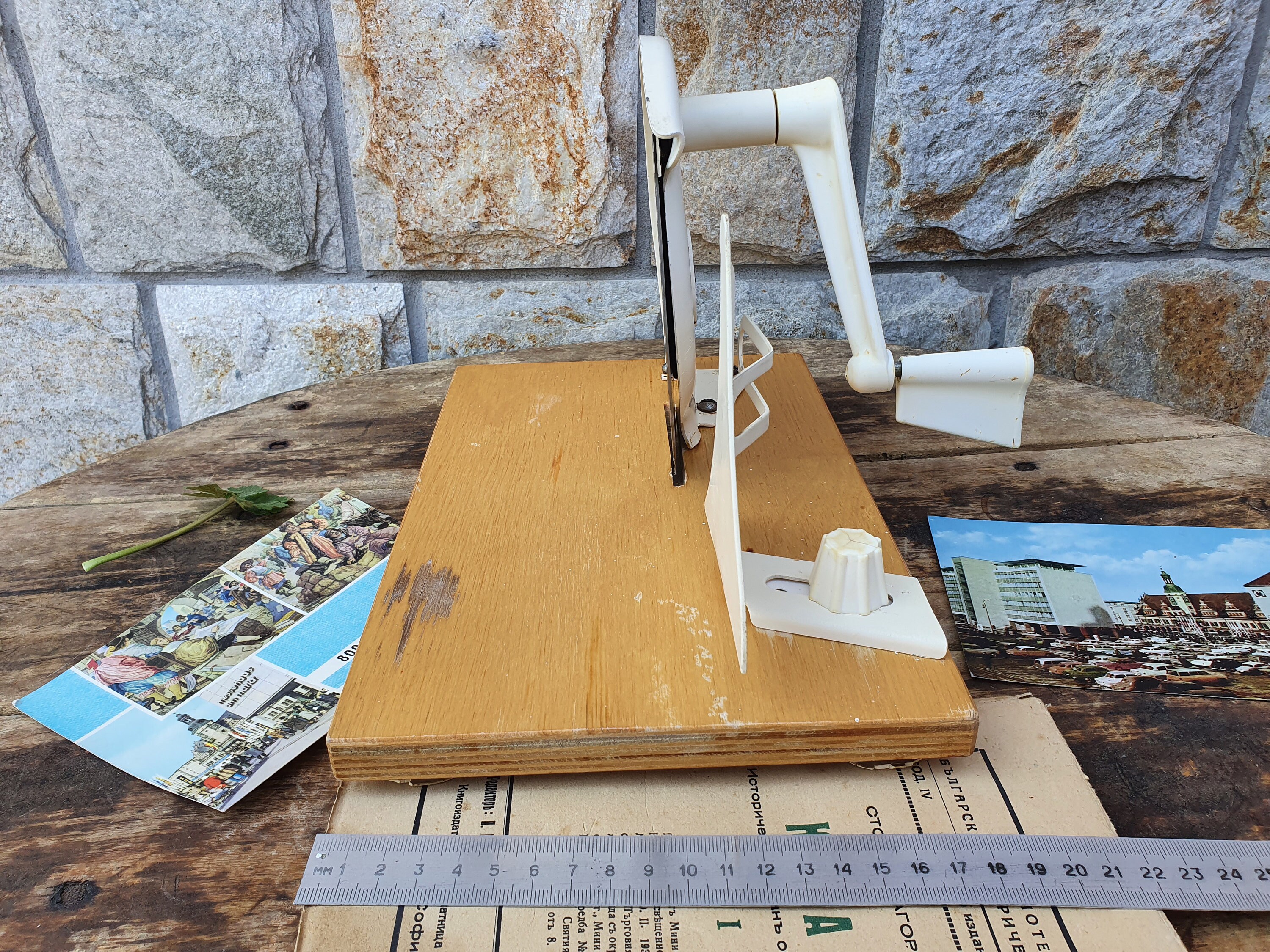 Antique Rare Bread Cutting Machine, 50s Bread Collapsible Slicer ...