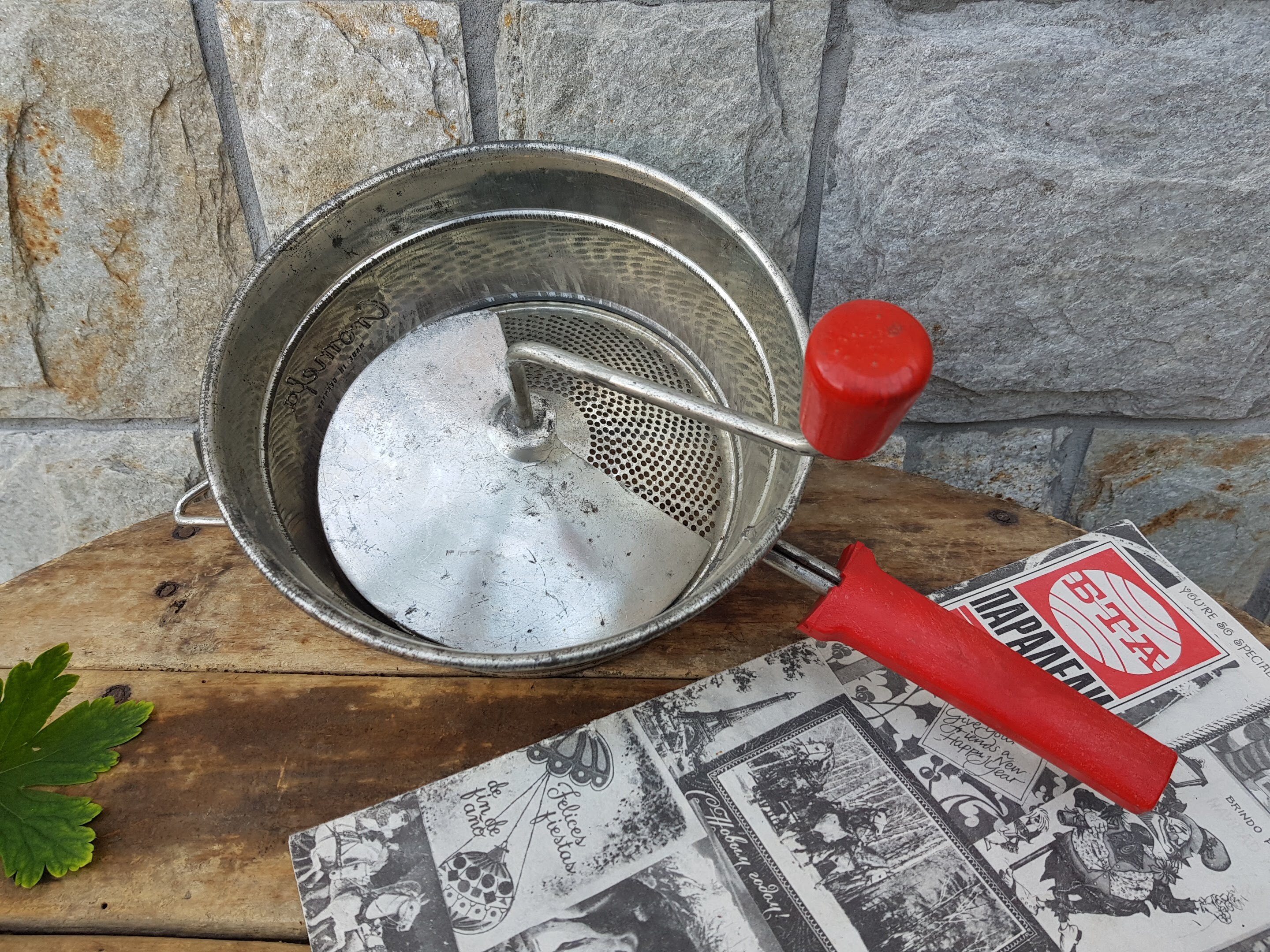 Vintage German Cromefa Tomato Press, Manual Tomato Press, Fruit Press ...