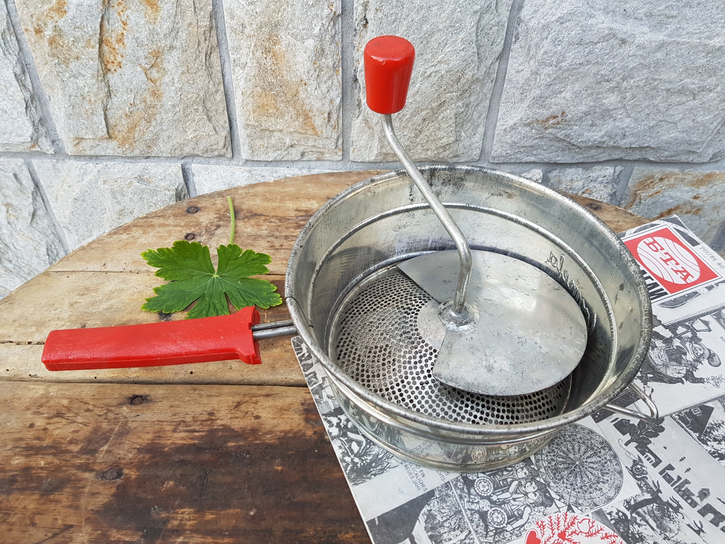 Vintage German Cromefa Tomato Press, Manual Tomato Press, Fruit Press ...