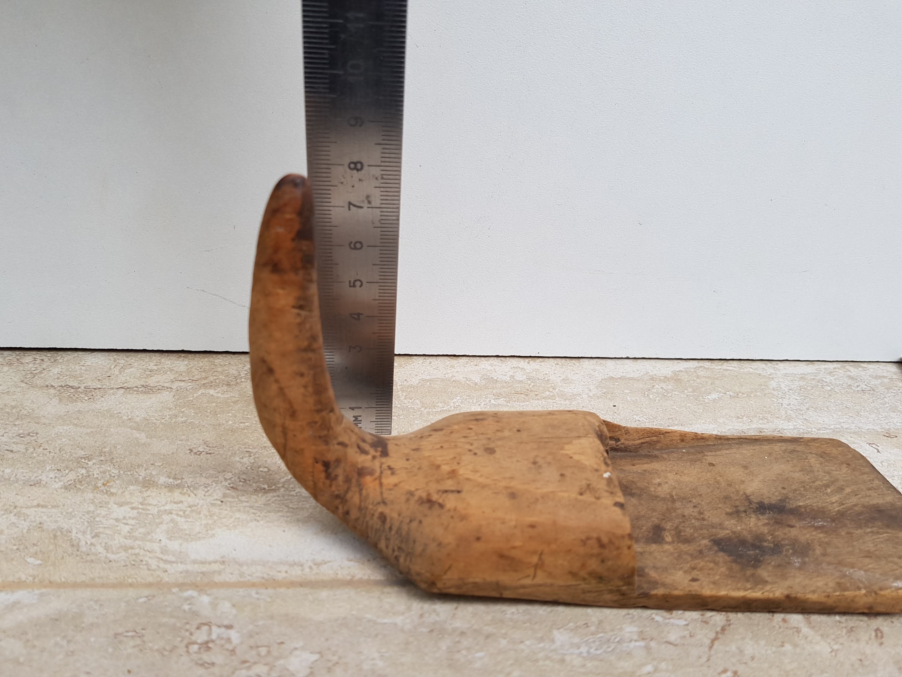 Antique 19th Century Primitive Farm Tool, Wooden Harvest Tool Swap Hook ...