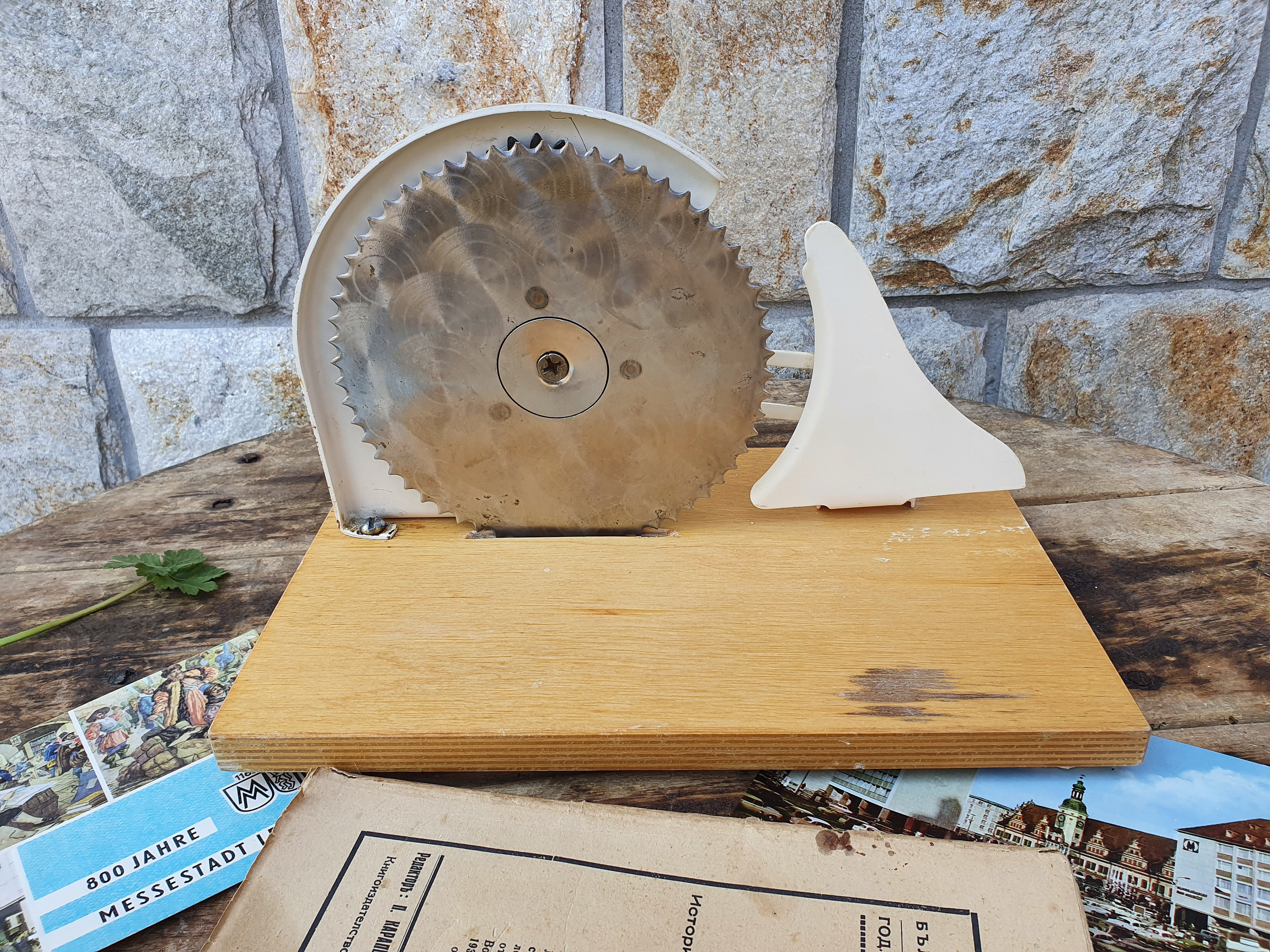 Antique Rare Bread Cutting Machine, 50s Bread Collapsible Slicer ...