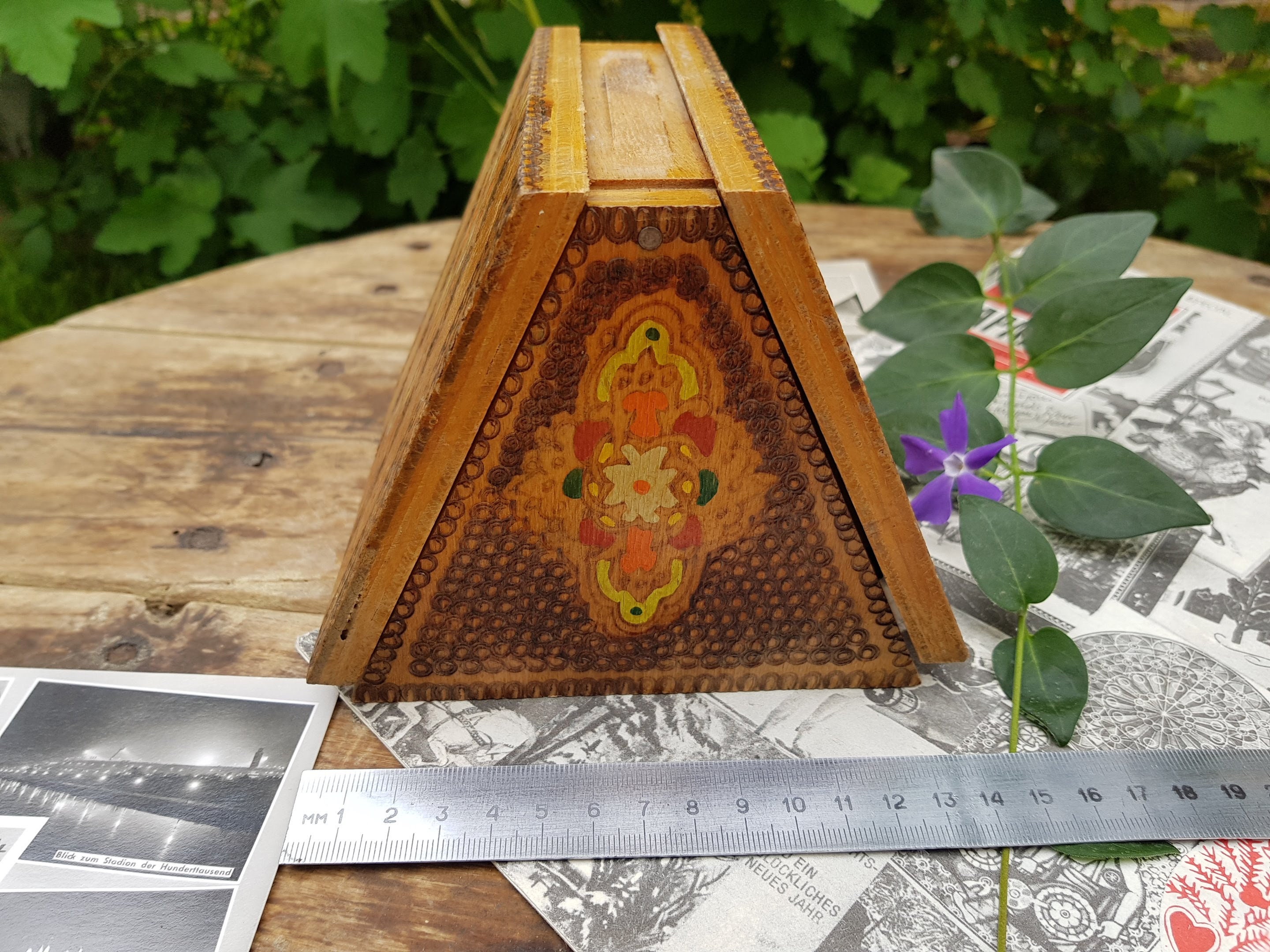 Vintage Cigarette Box, Handmade Box With Lid, Colourful Cigarette Box ...