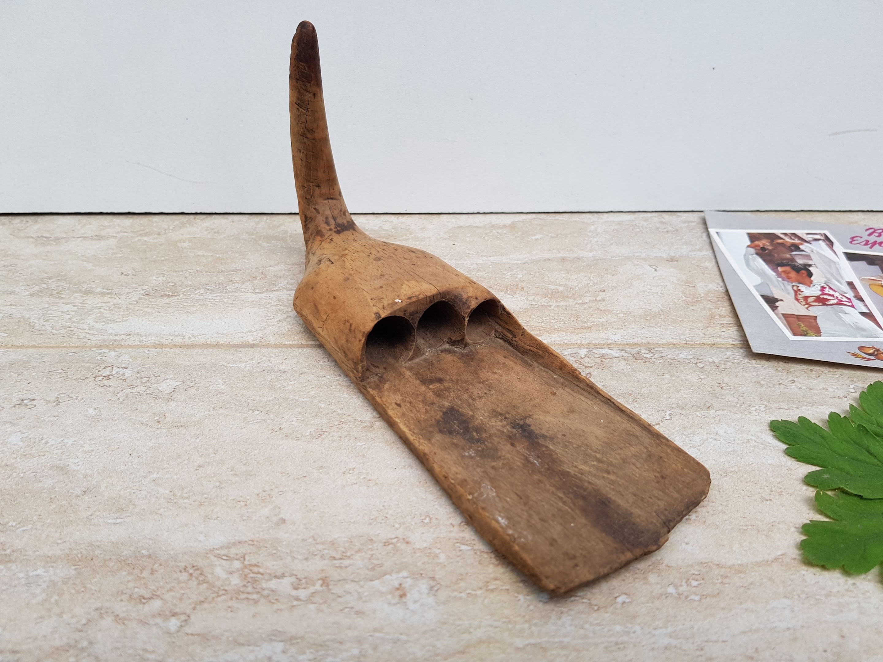 Antique 19th Century Primitive Farm Tool, Wooden Harvest Tool Swap Hook ...